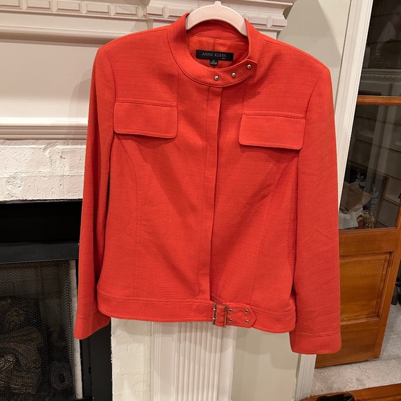 Anne Klein | Jackets & Coats | Burnt Orange Anne Klein Sophisticated ...